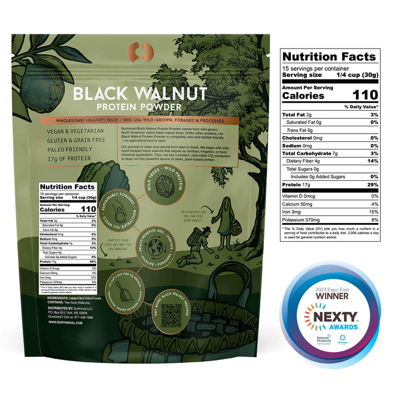 Surthrival - Premium Supplements – Black Walnut Protein Powder