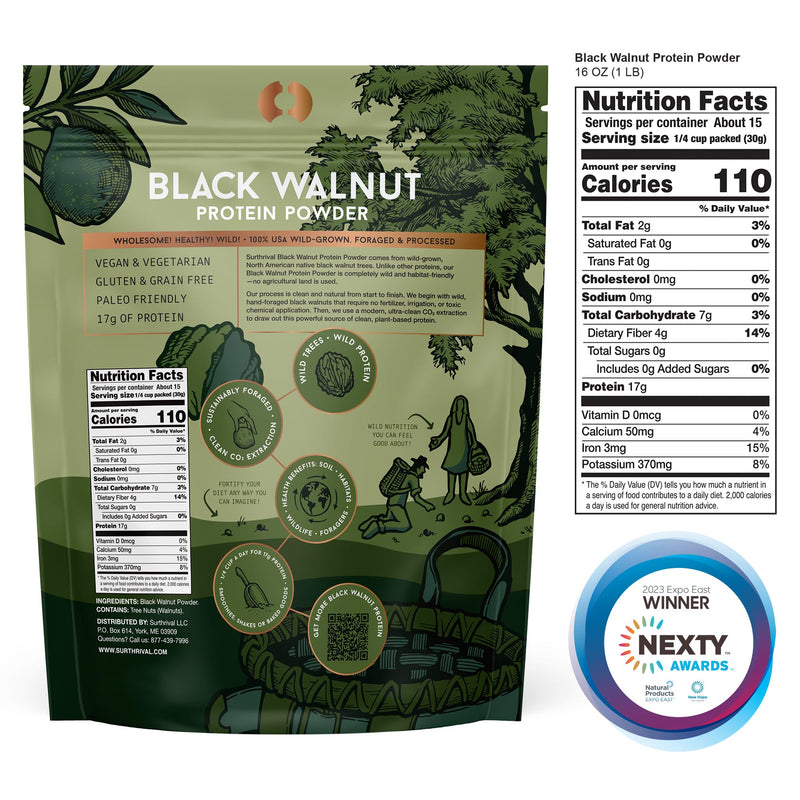 Surthrival - Premium Supplements – Black Walnut Protein Powder