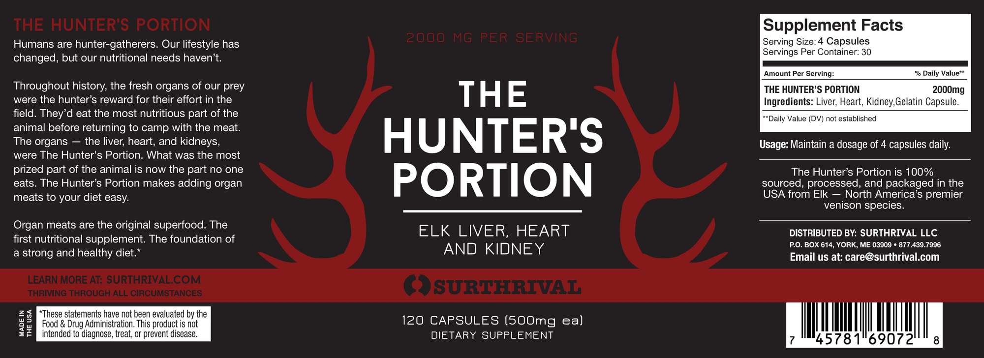 Surthrival - Premium Supplements – The Hunter's Portion - Premium Elk ...